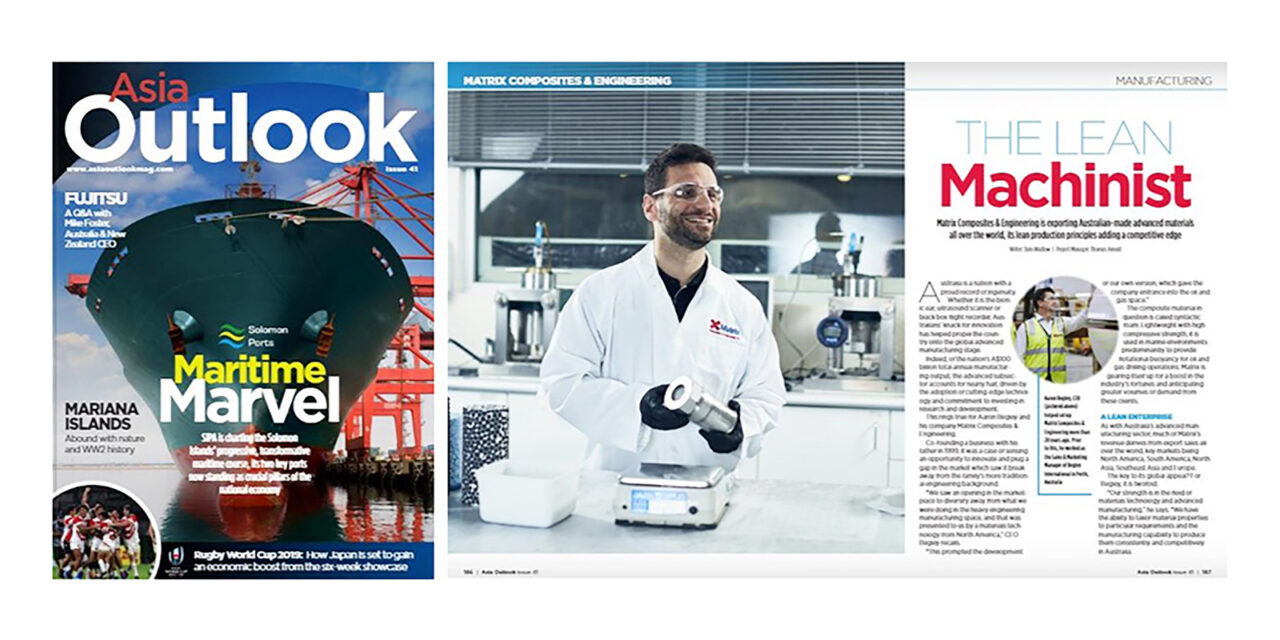 Matrix featured in issue 41 of Asia outlook | Matrix | WA